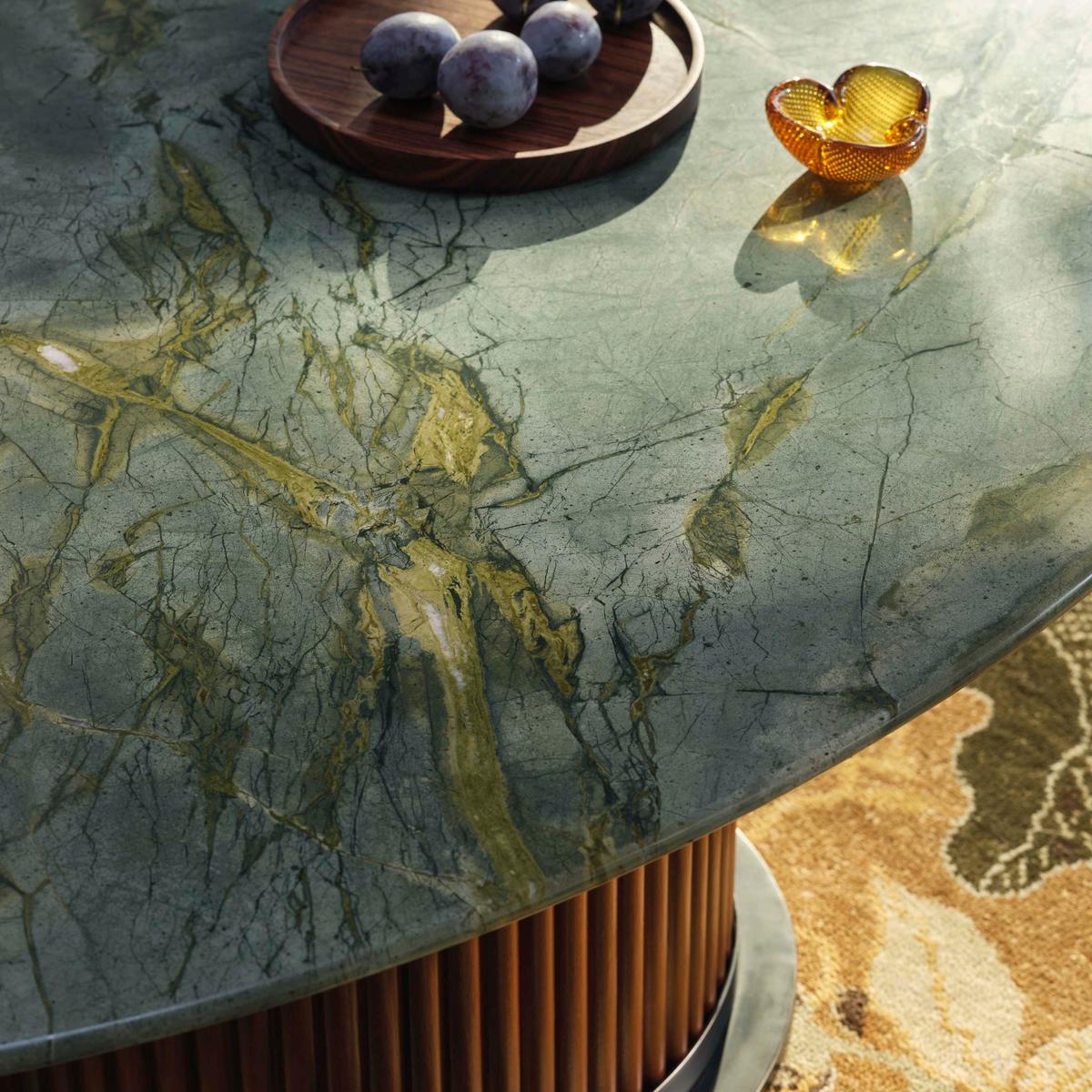 Arlon Side Table, Terra Bianca Marble, Small