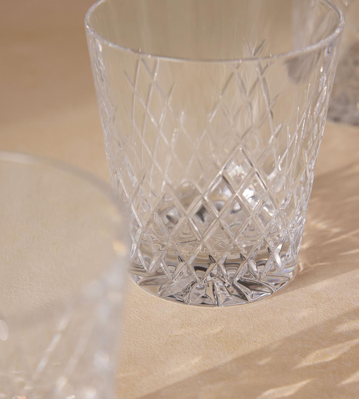 Barwell Cut Crystal Rocks Glass, Set of Four - Soho Home