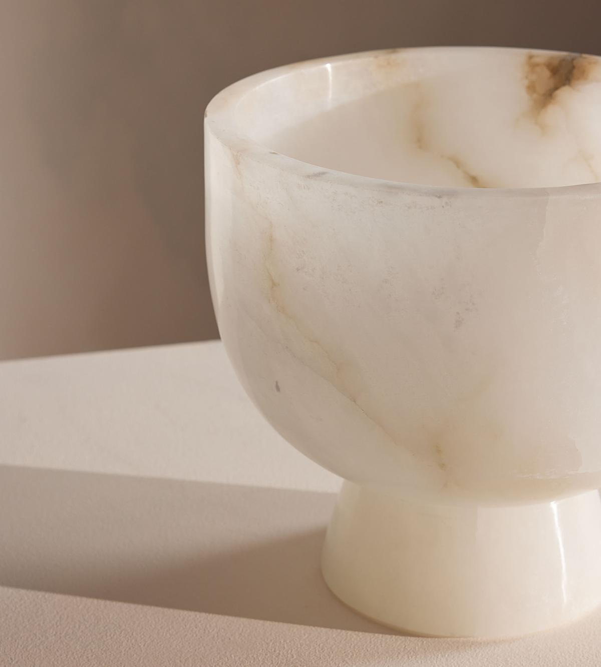 Florenza Champagne Bowl, Alabaster - Soho Home