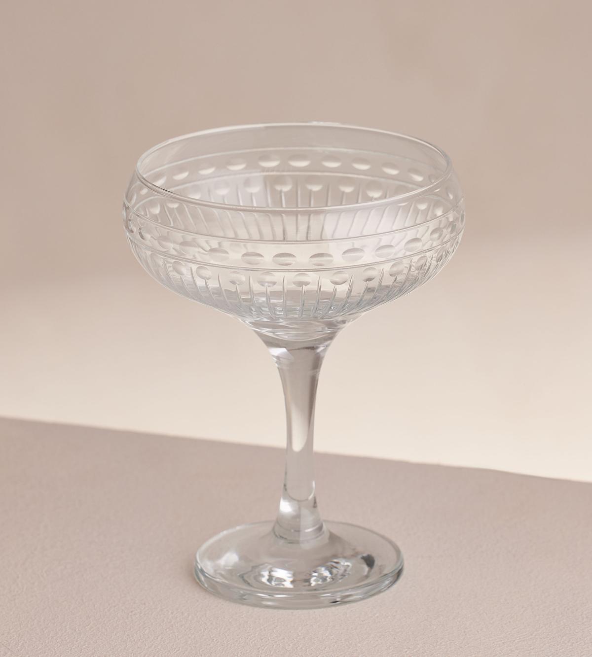 Etched Coupe, Set of Four - Soho Home
