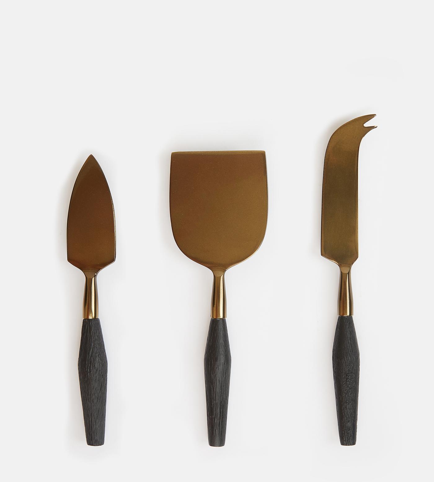 Cresswell Black Mango & Antique Bronze Cheese Set