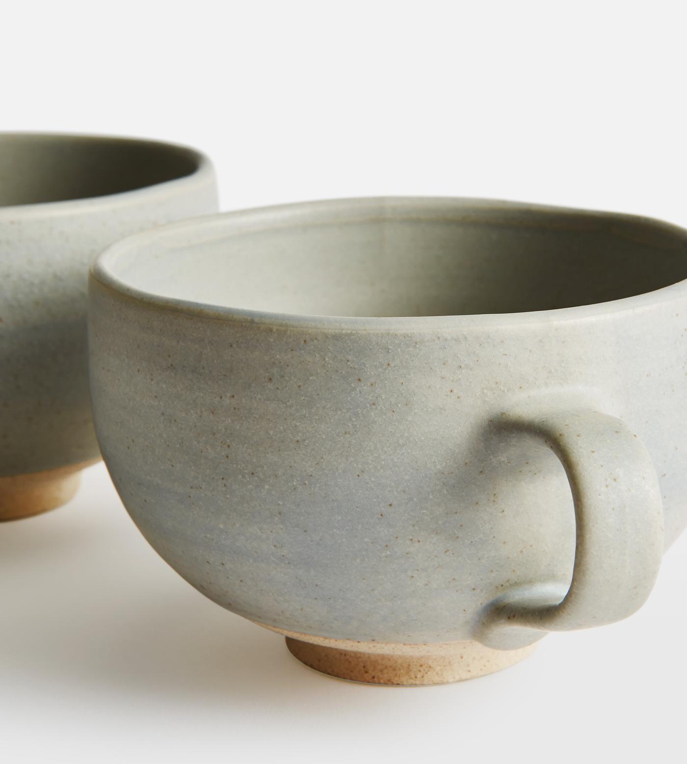Morley Mug, Grey, Set of Four