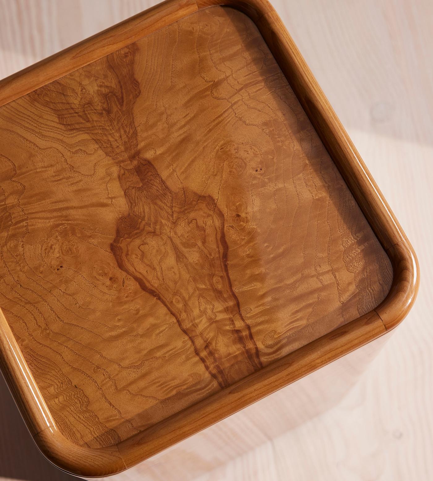 Dawson Side Table, Olive Ash Burl