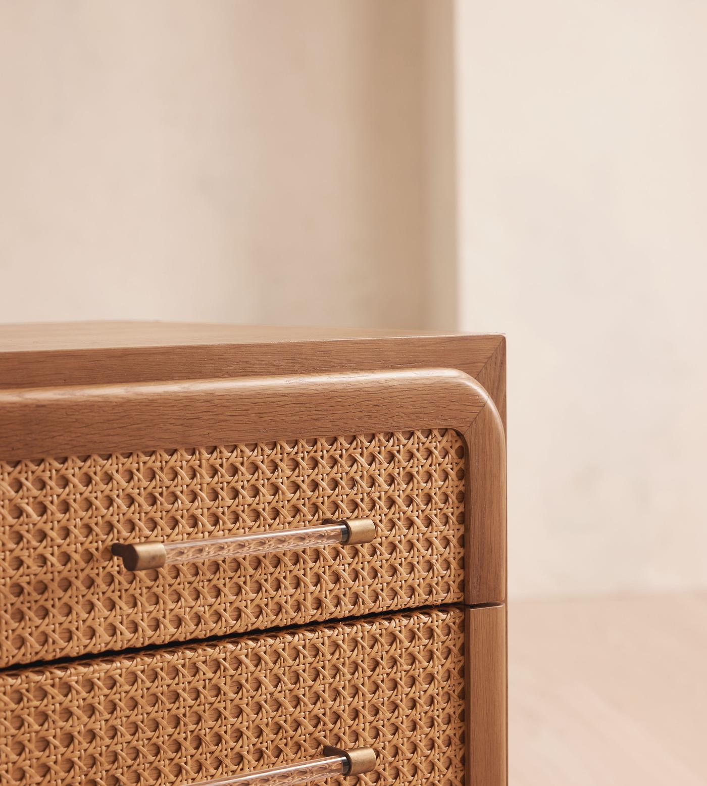 Oscar Cane & Oak Sideboard - Soho Home