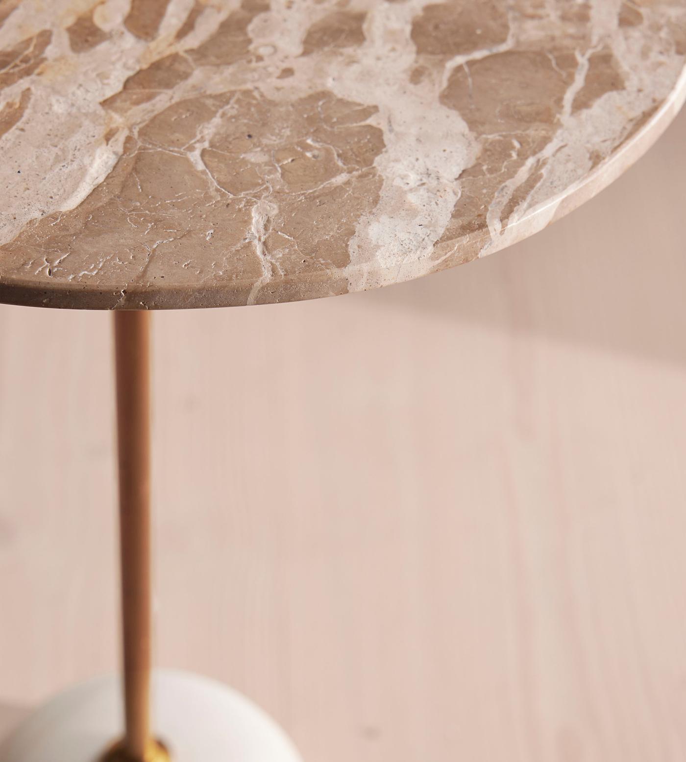 Fleet Side Table, Medium, Kapri Marble