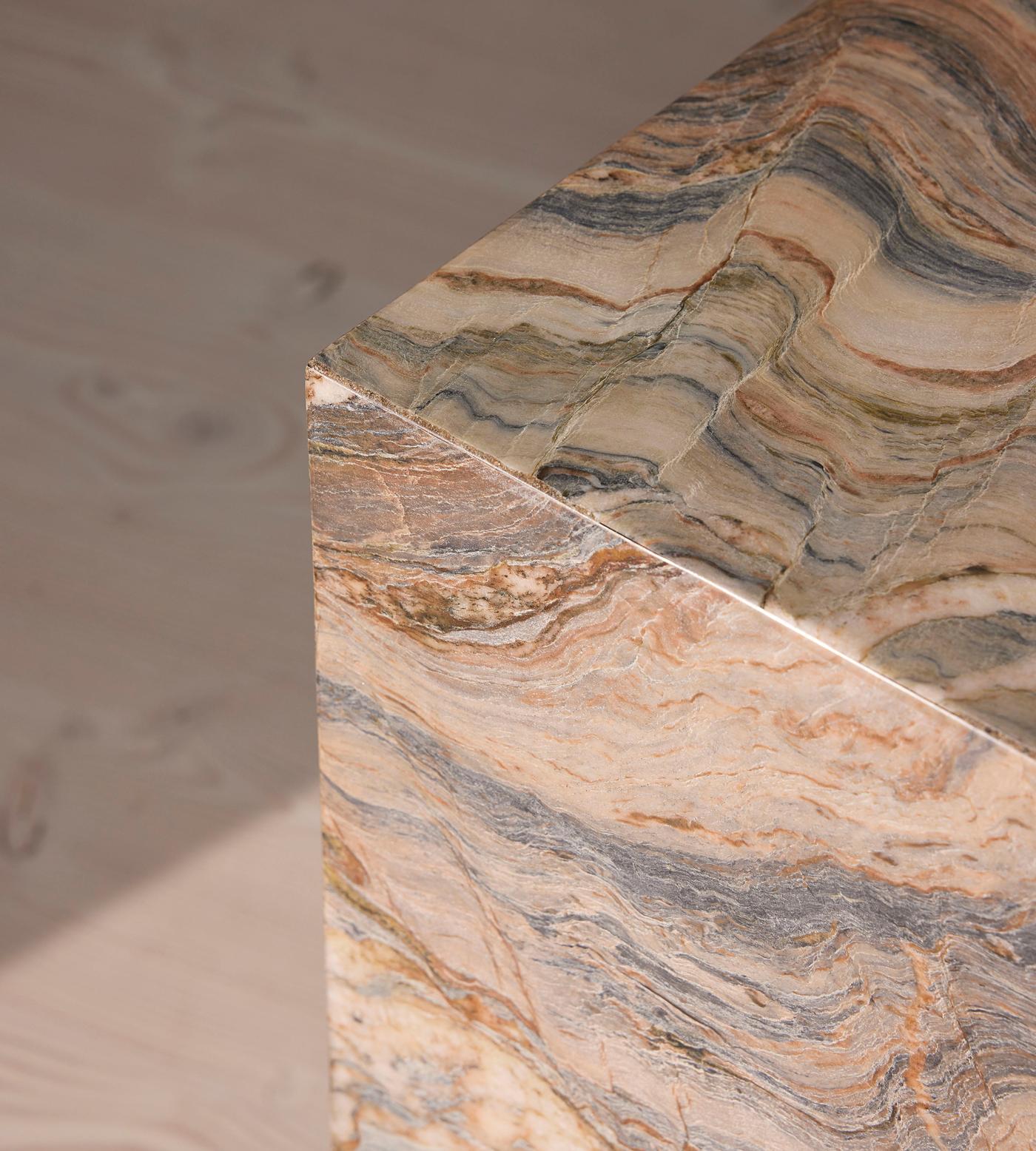 Delos Plinth, Brazilian Quartzite, Small