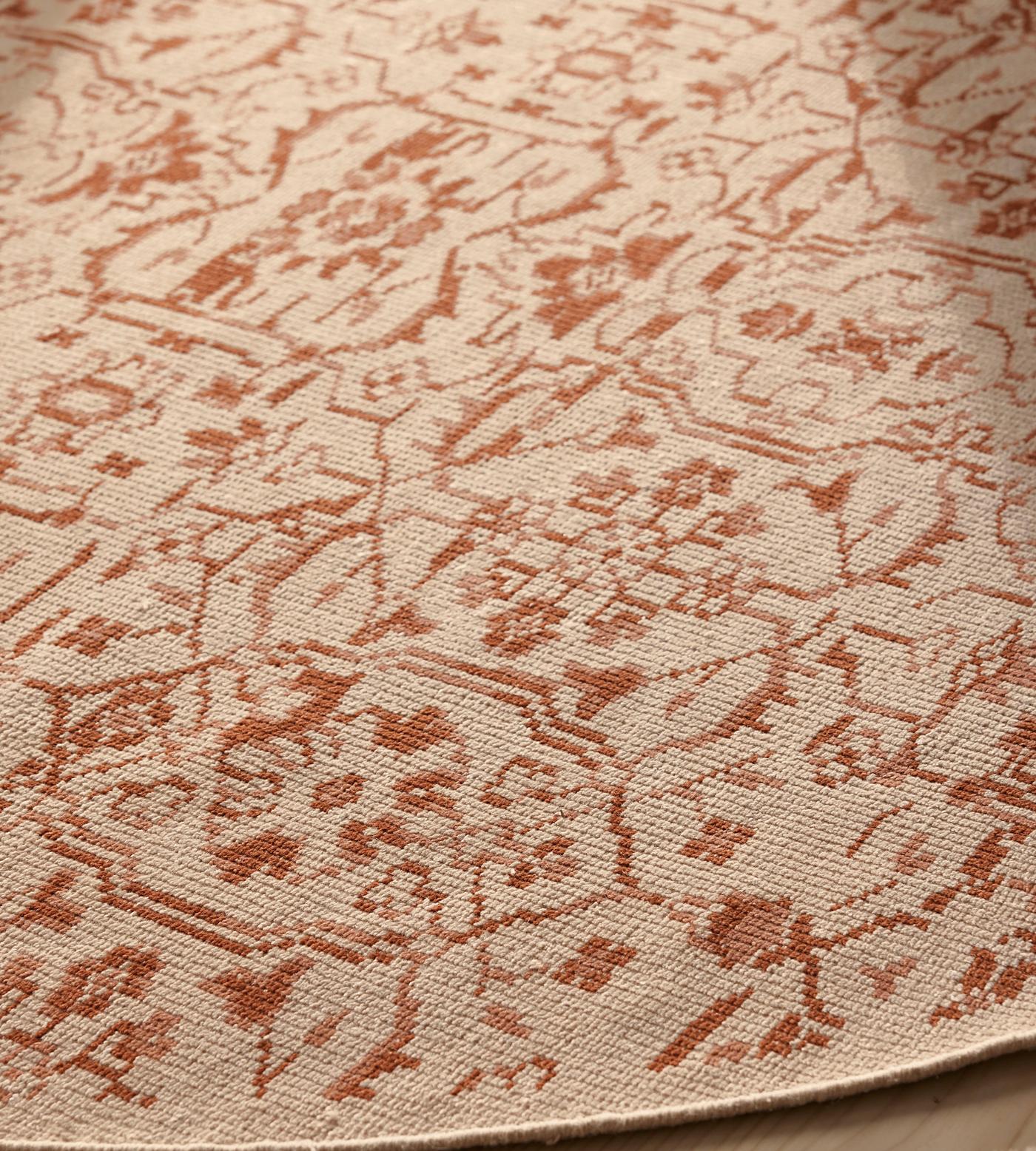 Silvanus Rug, Rust, Round, 200 x 200cm