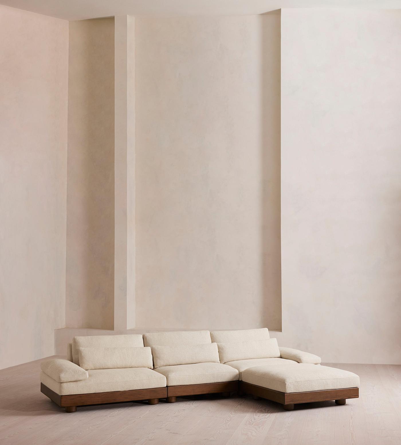 Truro Modular Sofa, Four Seater,Textured Linen