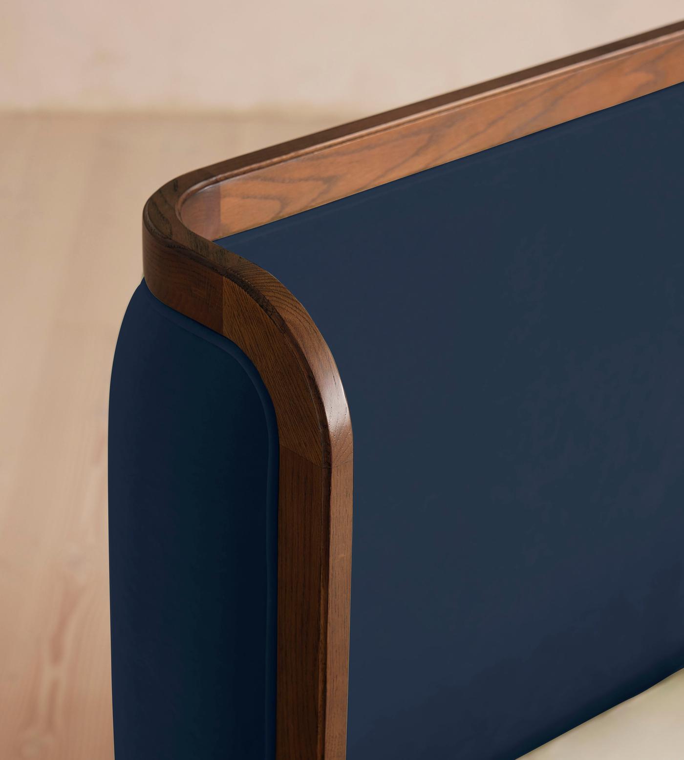 Belsa Bed, King, Velvet, Royal Blue