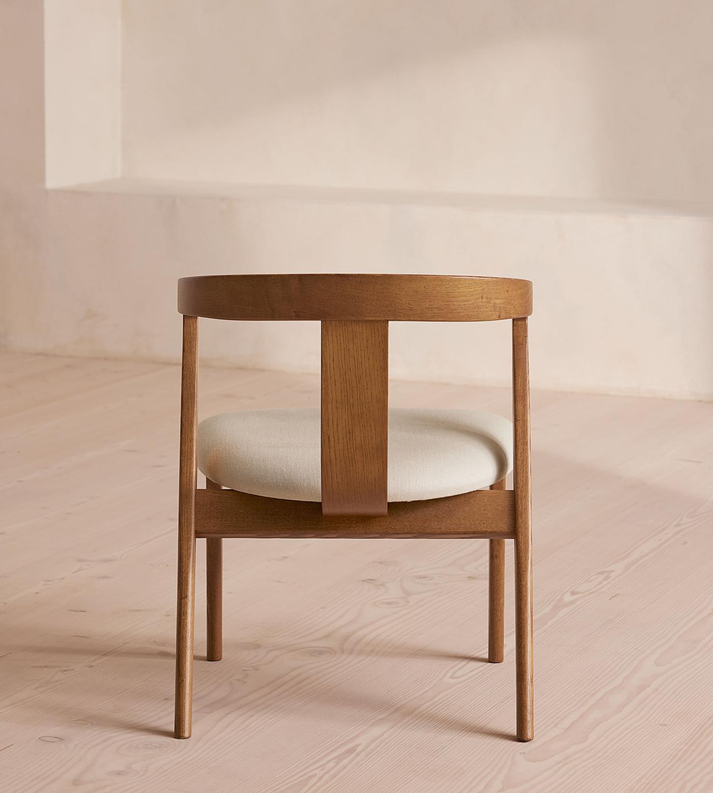 Edwin Dining Chair, Natural Linen, US