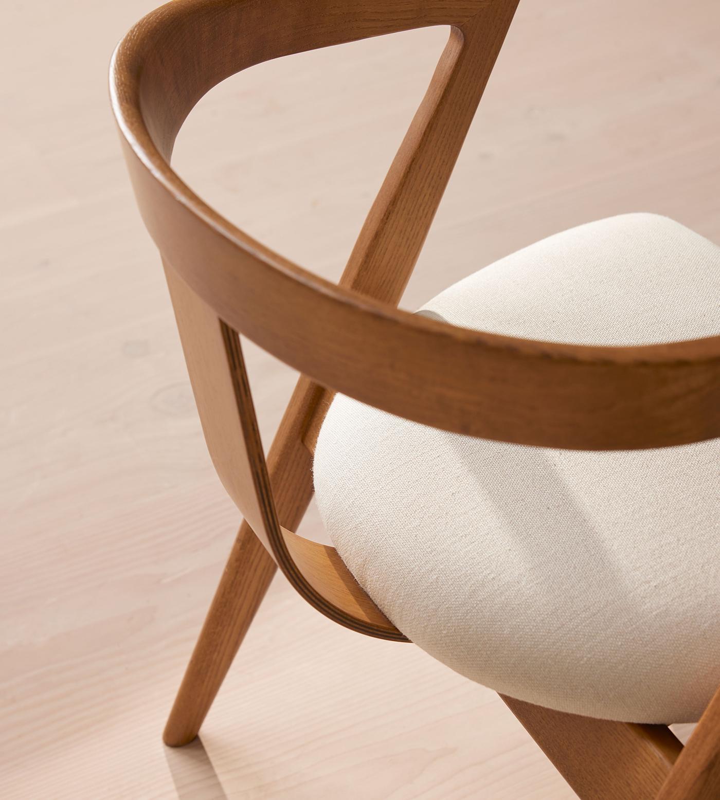 Edwin Dining Chair, Natural Linen, US