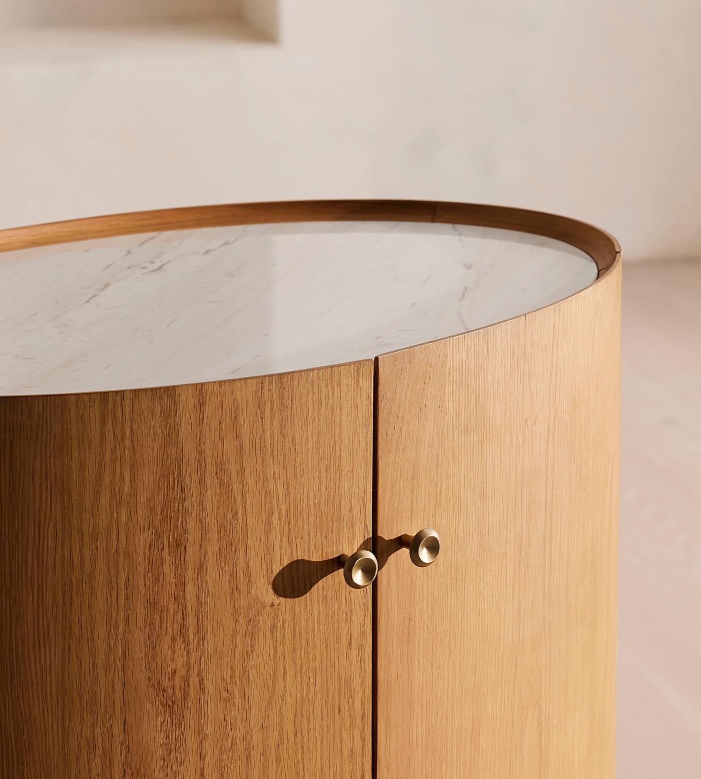 Andrea Compact Bar, Carrara Marble