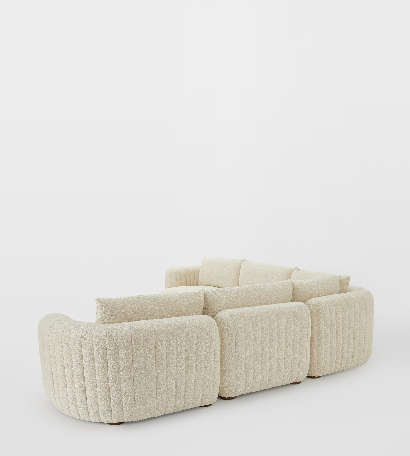 Vivienne Modular Corner Sofa, Boucle Natural