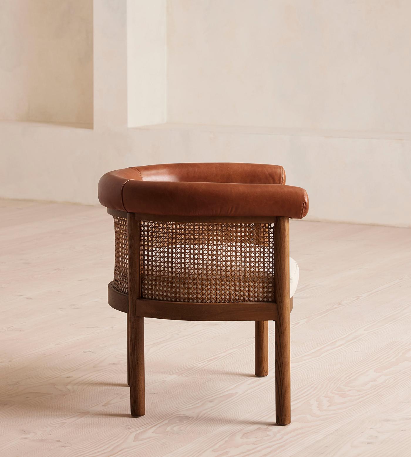 Jensen Dining Chair, Washed Linen, Cream, US