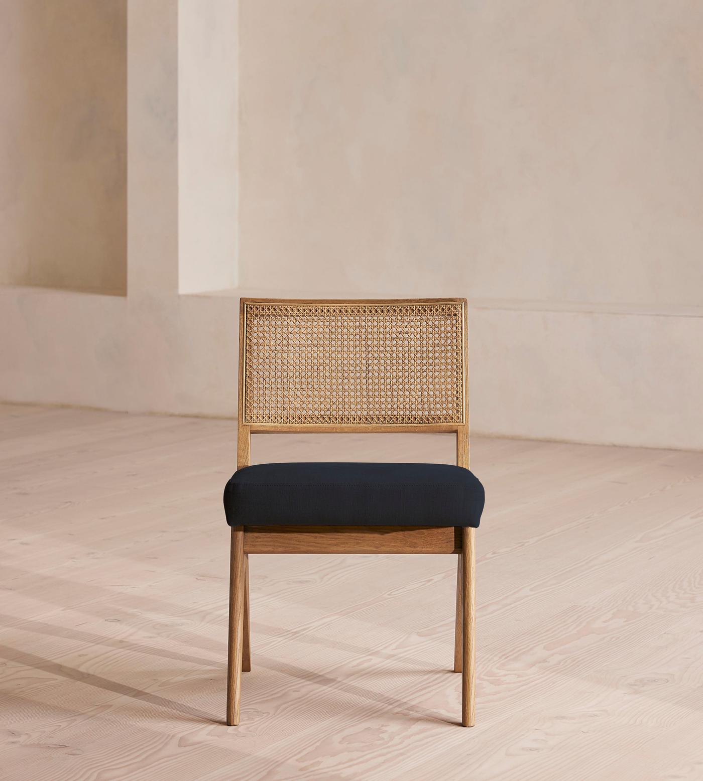 Hayward Dining Chair, Linen, Indigo