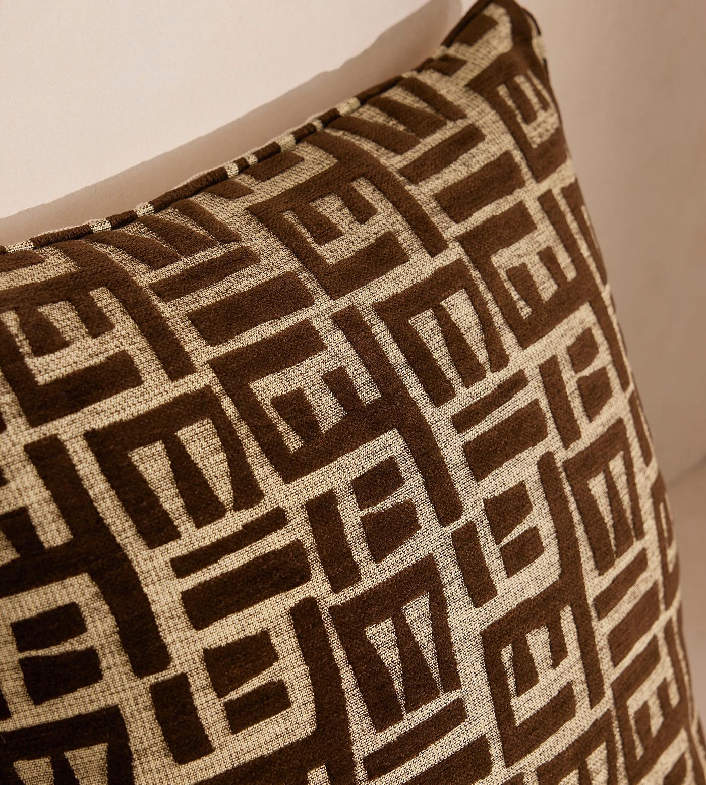 Pierre Frey Tsomba Cushion, Cocoa