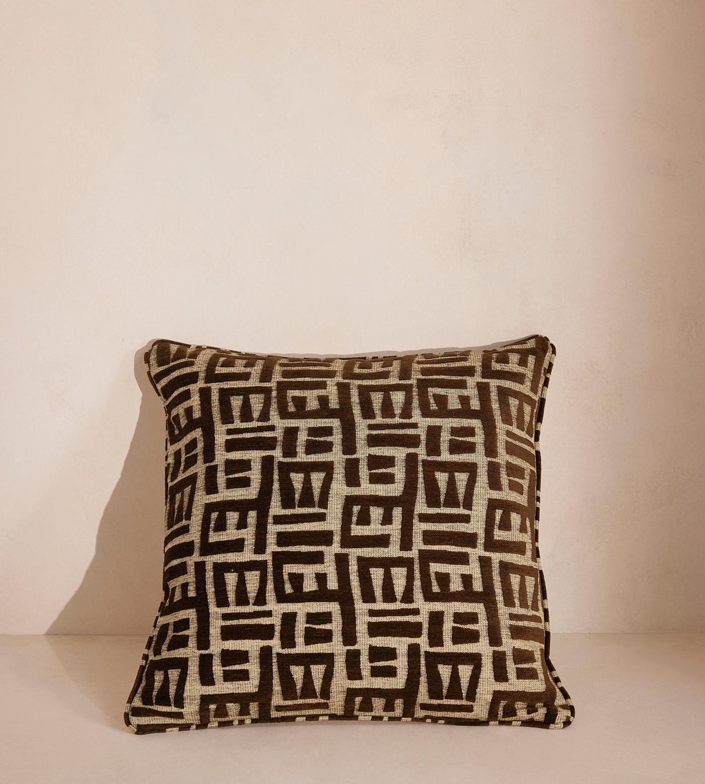 Pierre Frey Tsomba Cushion, Cocoa