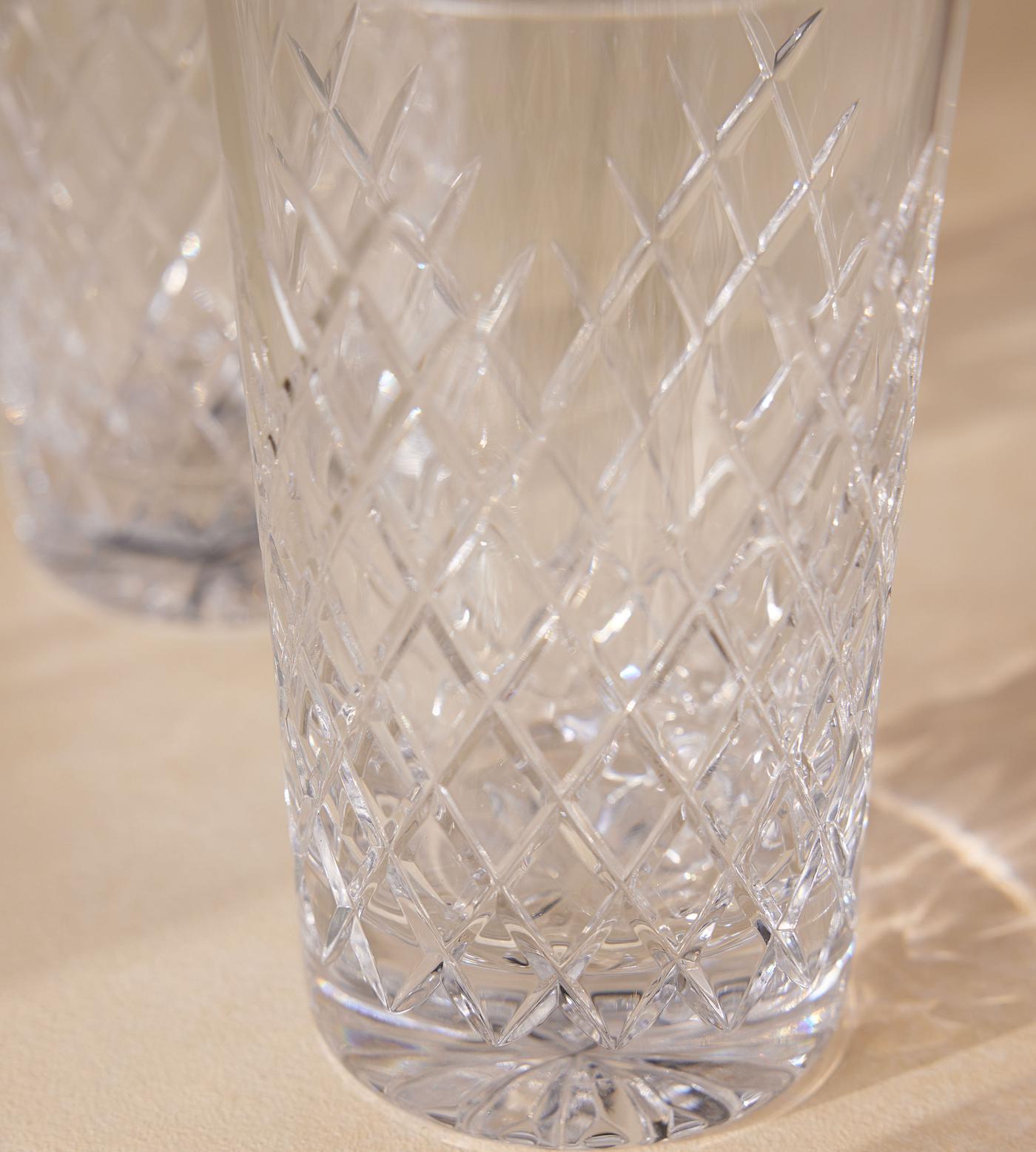 Barwell Cut Crystal Highball Glass, Set of Four