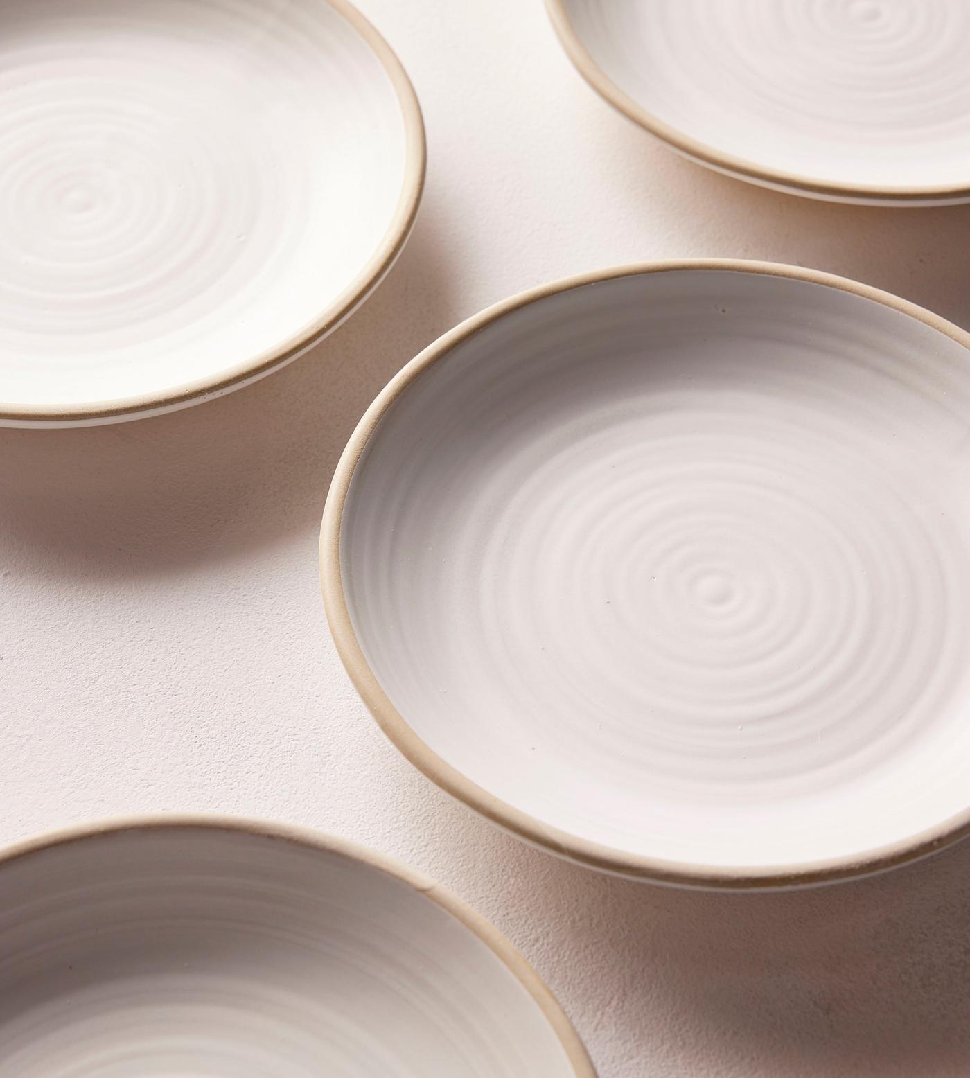 Morley Side Plate, White, Set of Four