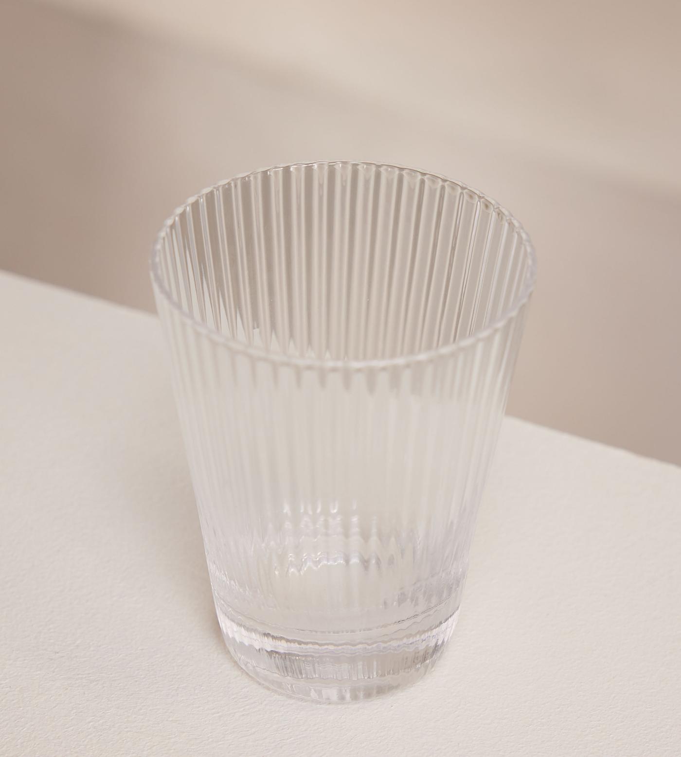 Fluted Water Glass, Set of Four