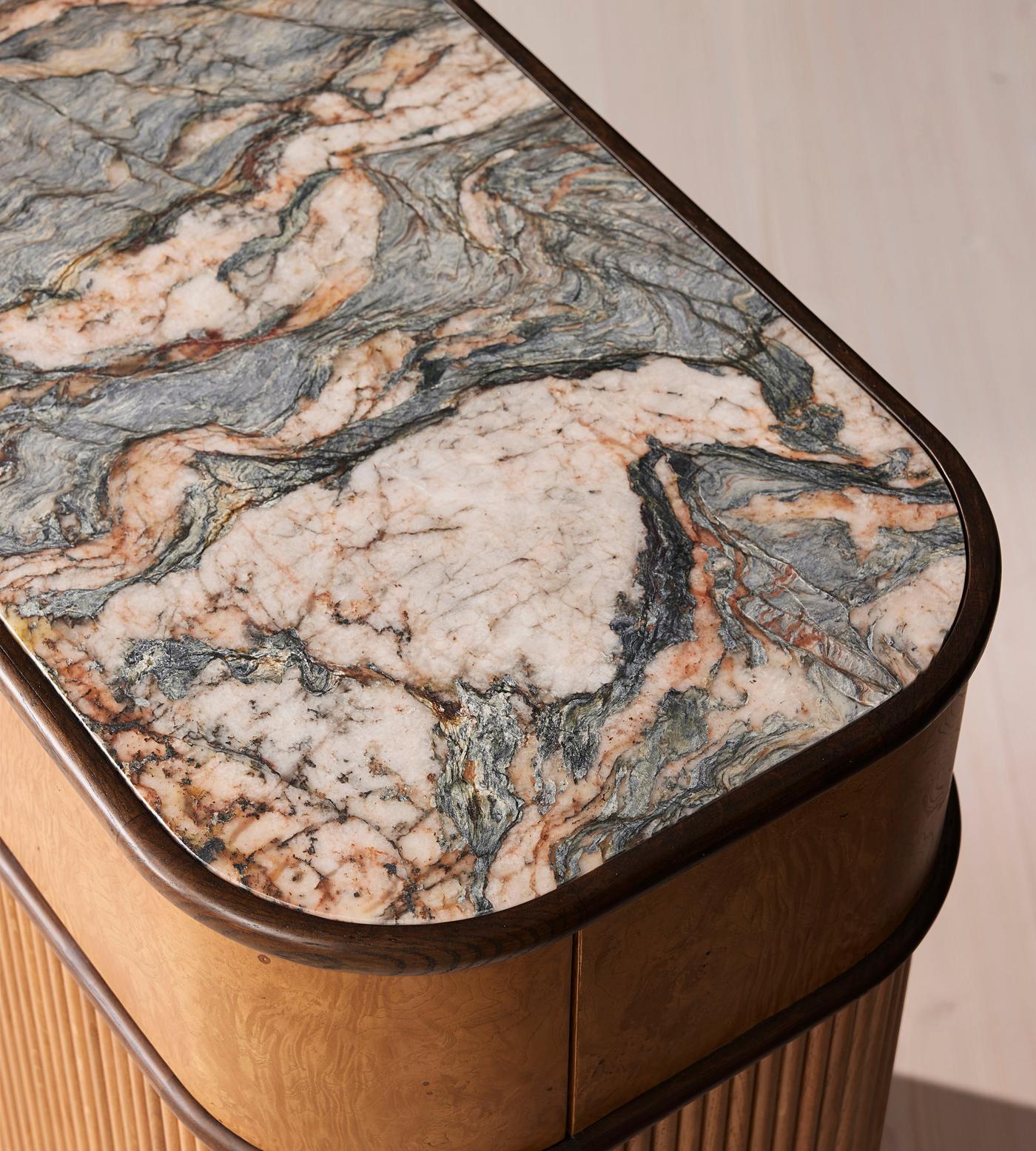 Dorian Console Unit, Brazilian Quartzite