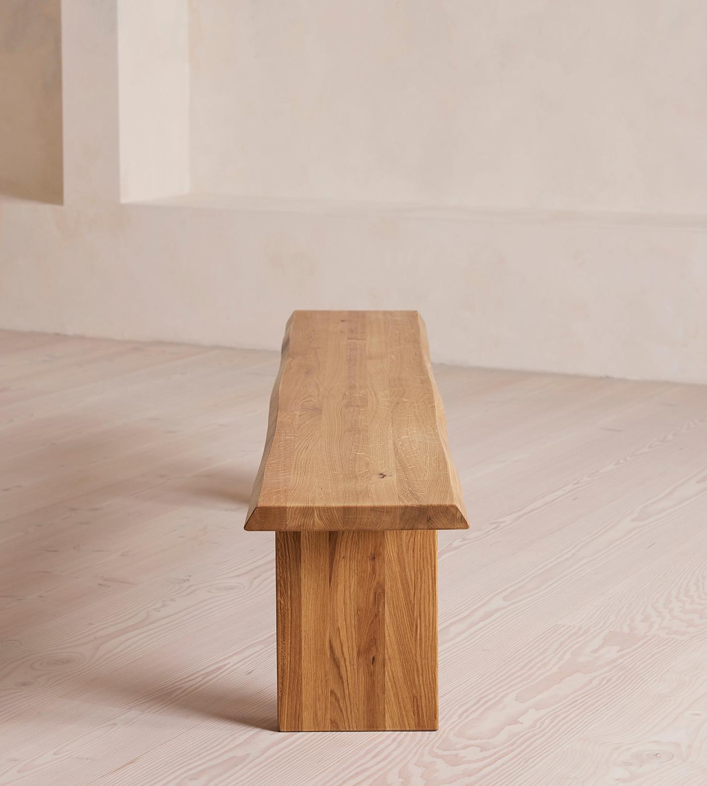 Matis Bench, Natural Oak, 280cm