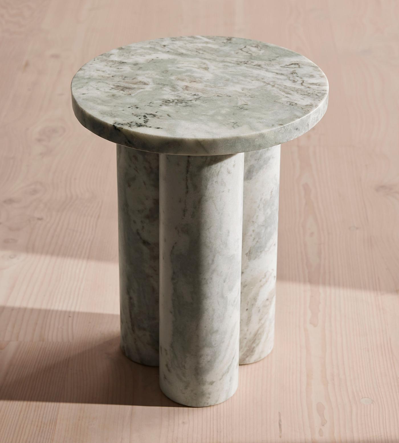 Tisbury Side Table, Fantasy Brown Marble