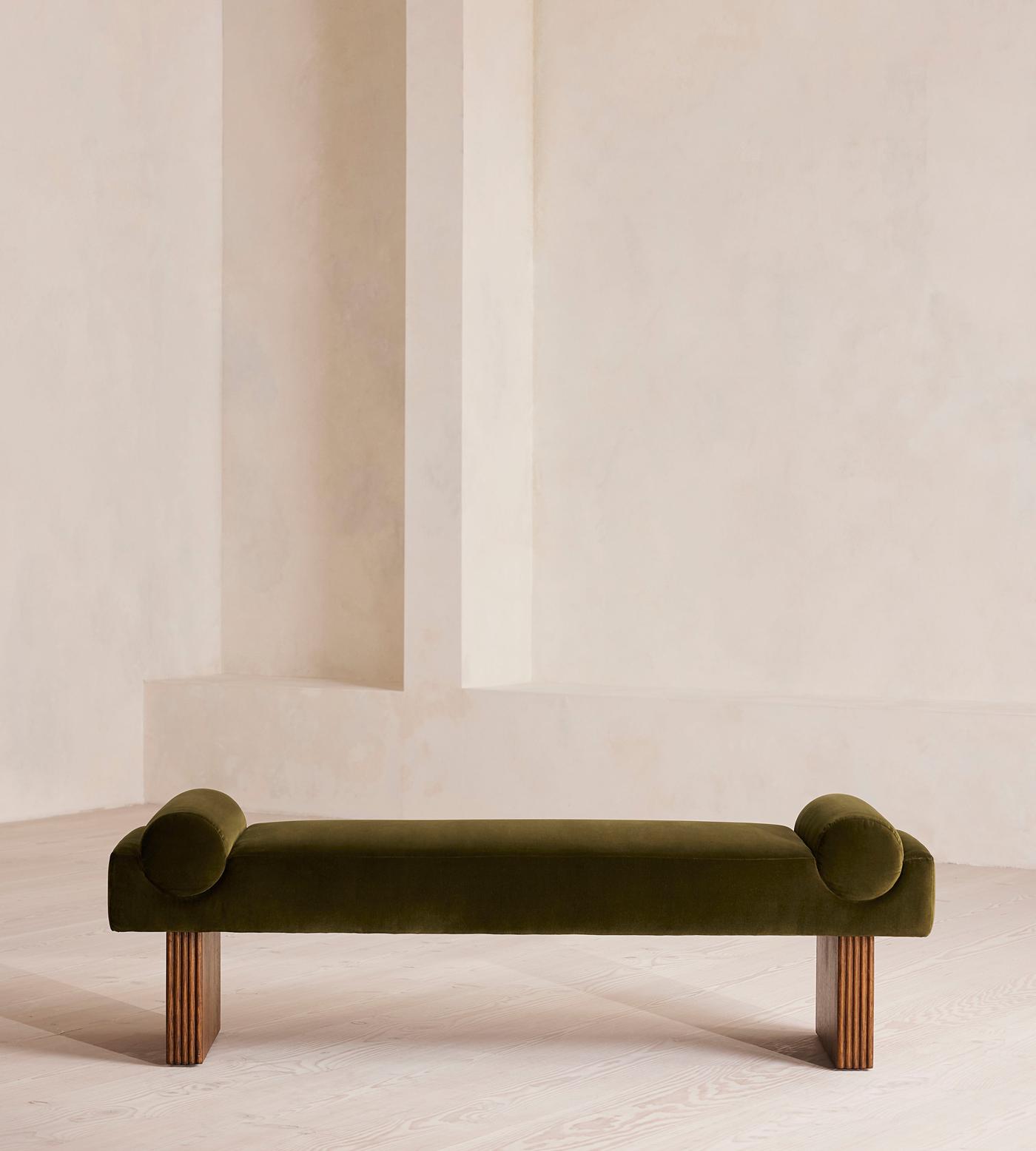 Esther Bench Velvet, Olive