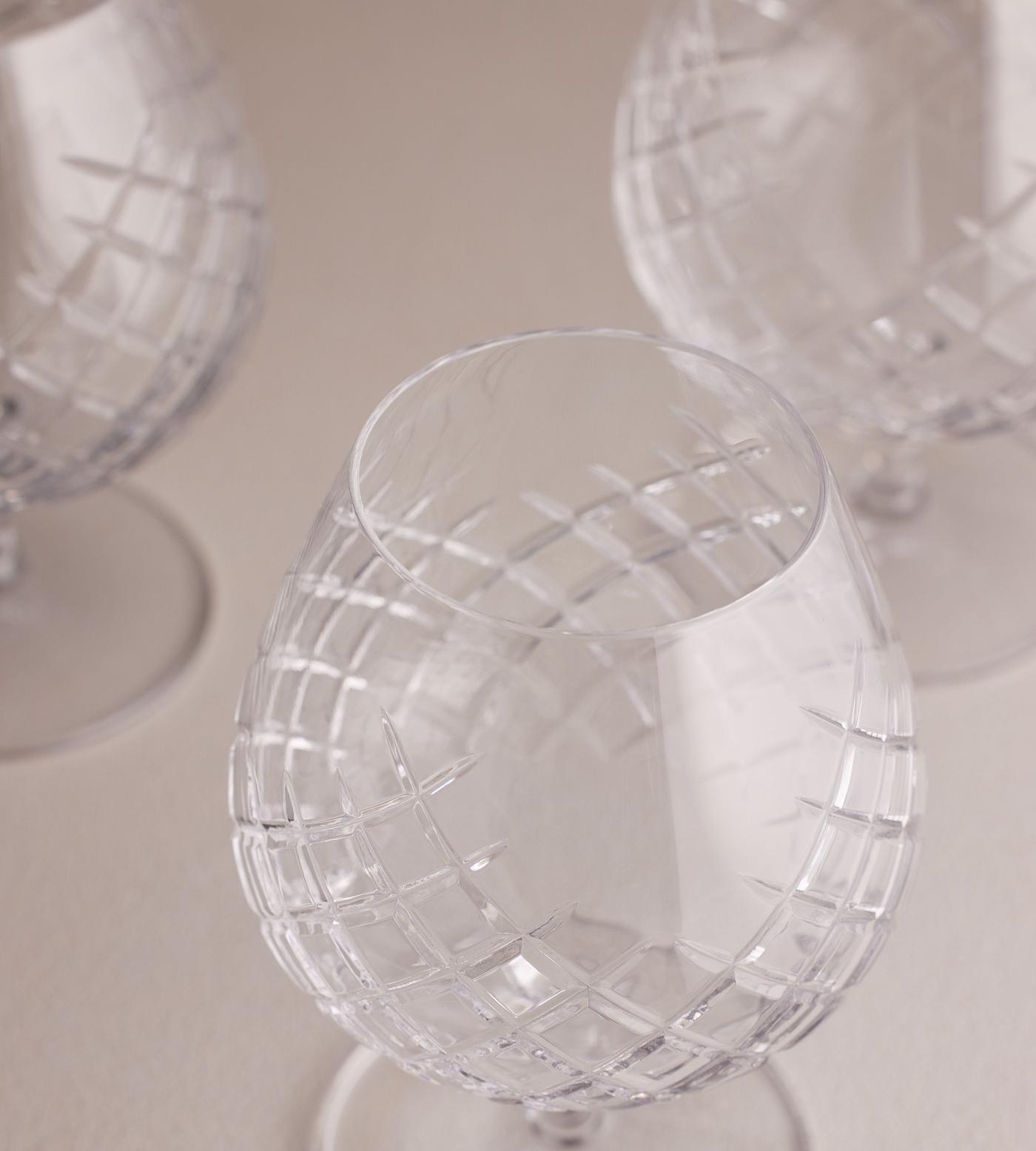 Barwell Cut Crystal Brandy Glass, Set of Four - Soho Home