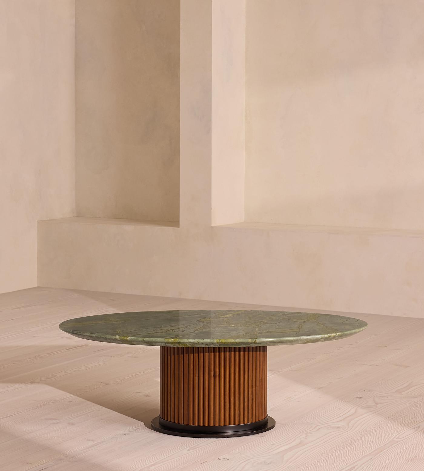 Murcell Coffee Table, Brazilian Green Marble