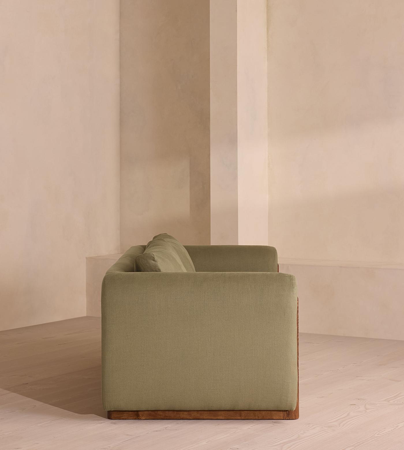Farrell Three Seater Sofa, Linen, Sage