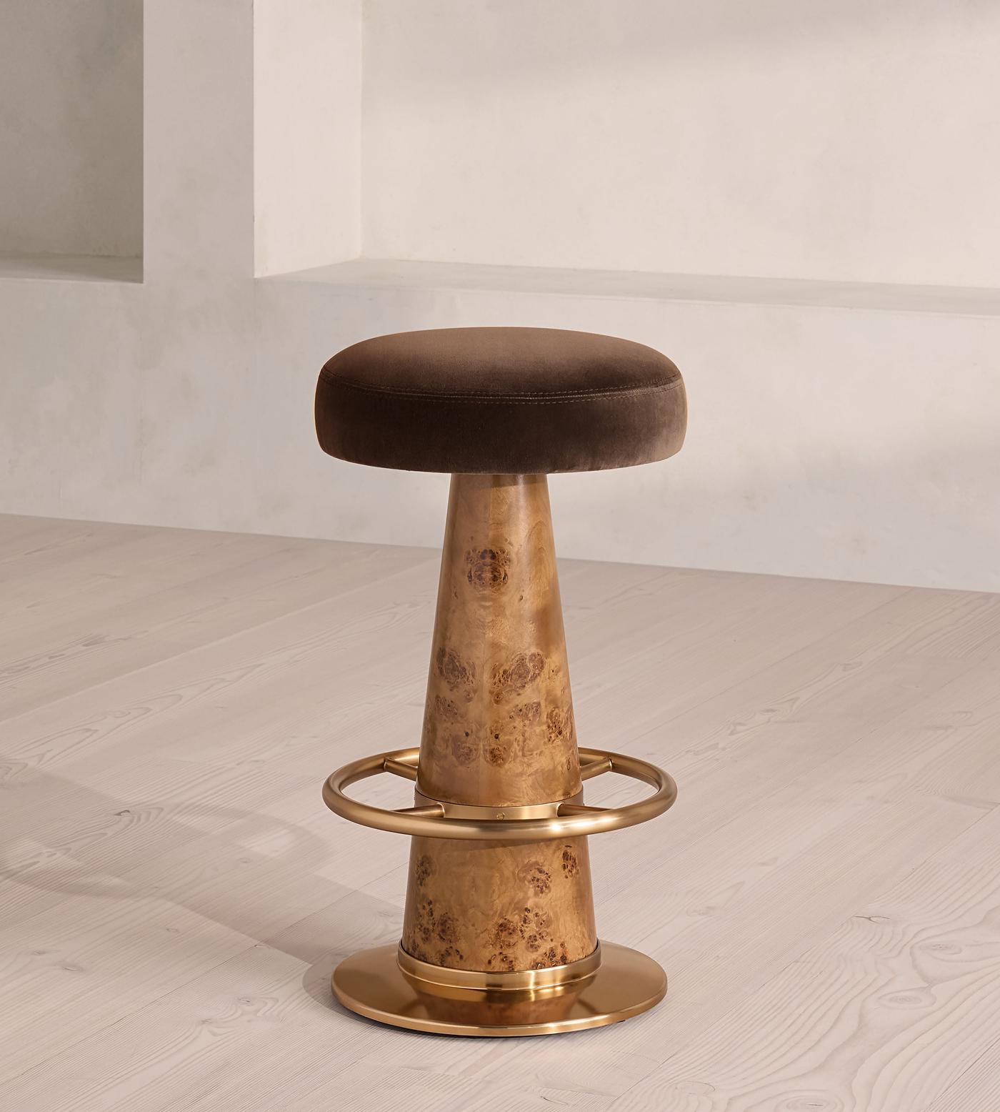 Killian Barstool, Velvet, Chocolate, US