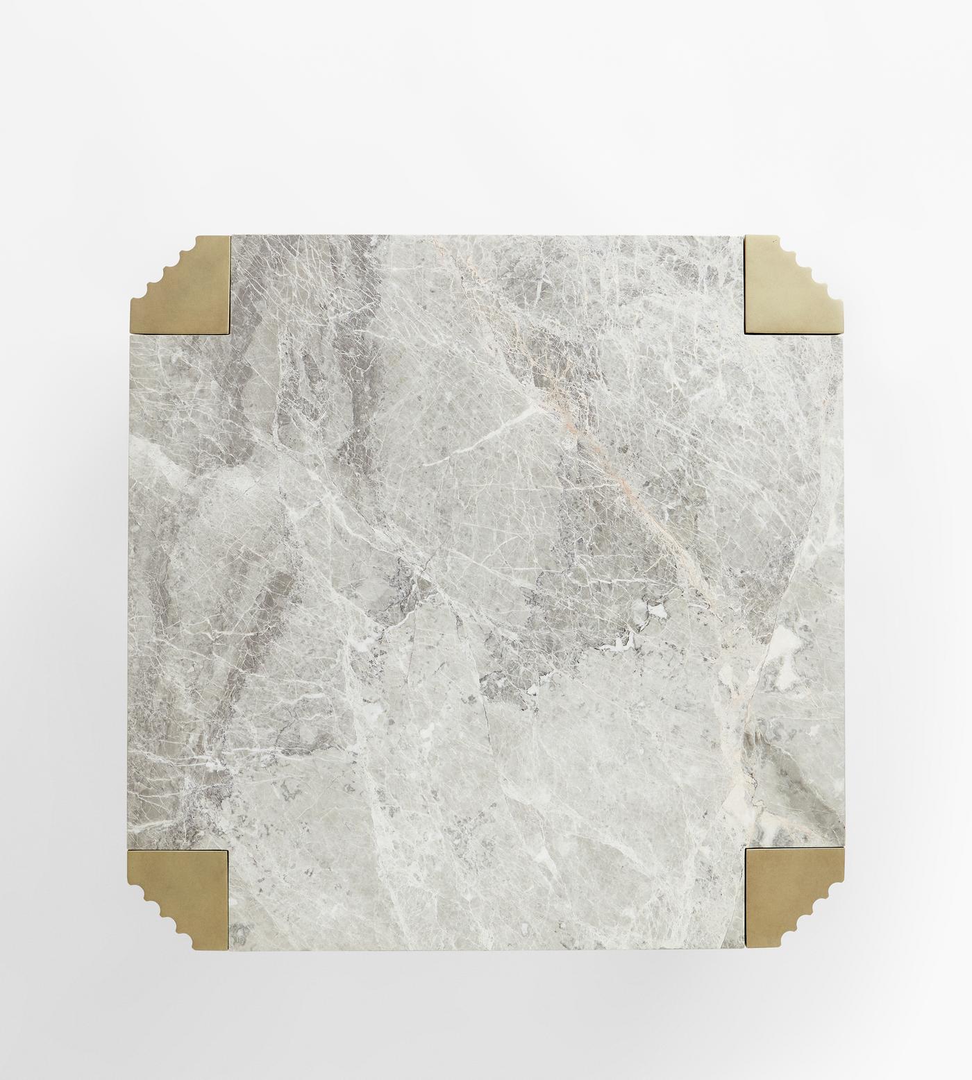 Athena Coffee Table, Grey Norway Marble