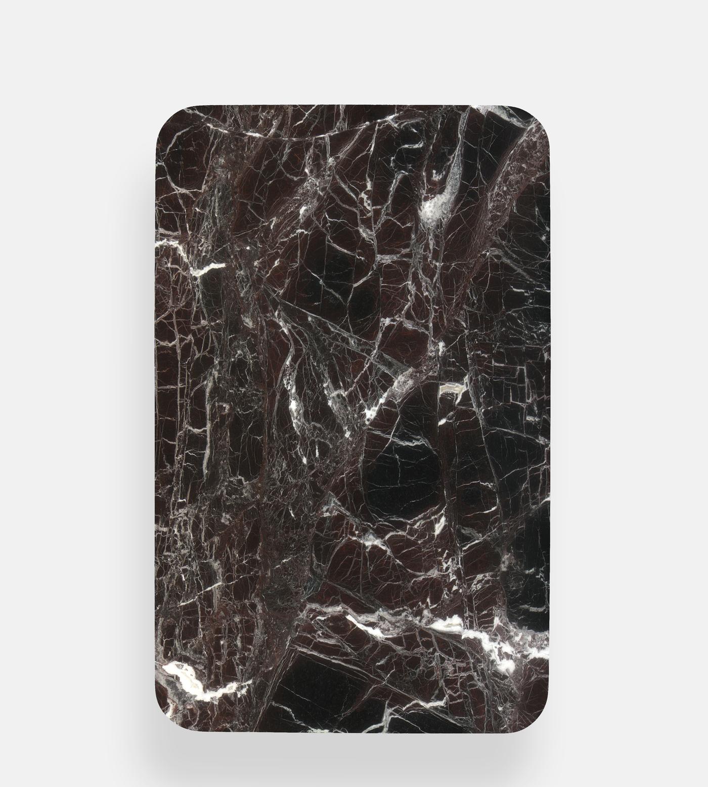 Carter Coffee Table, Rosso Levanto Marble