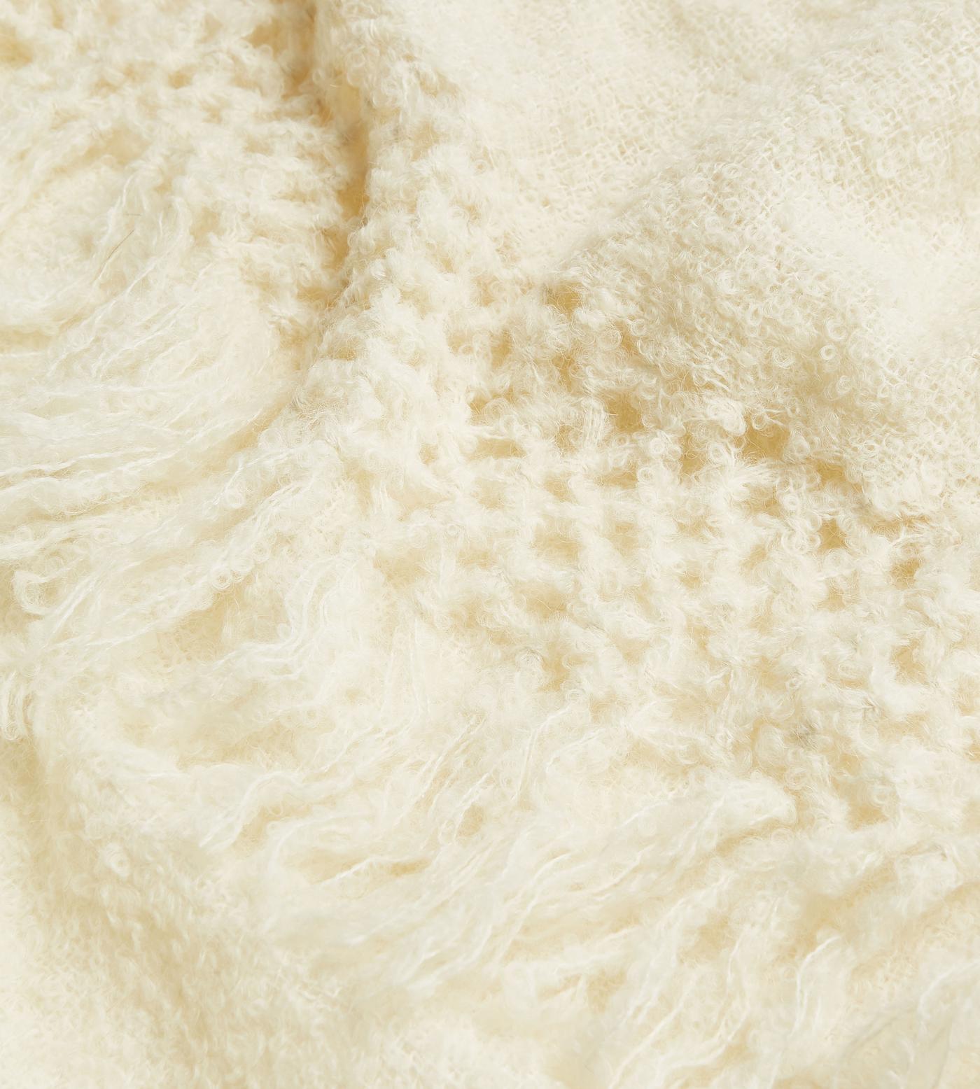 Aurora Alpaca Boucle Throw, Cream, US - Soho Home