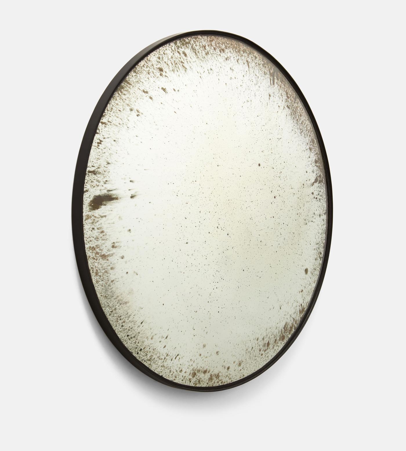 Convex Bronze Edge Wall Mirror, Medium By Sean Phelan