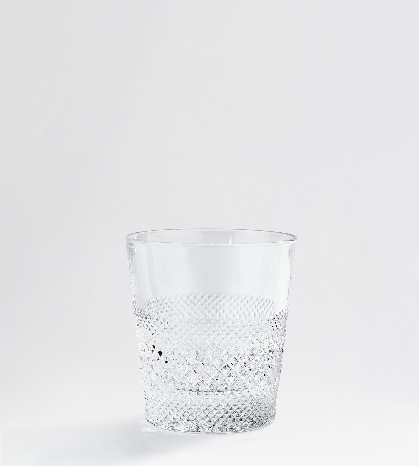 Huxley Cut Crystal Rocks Glass, Set of Four