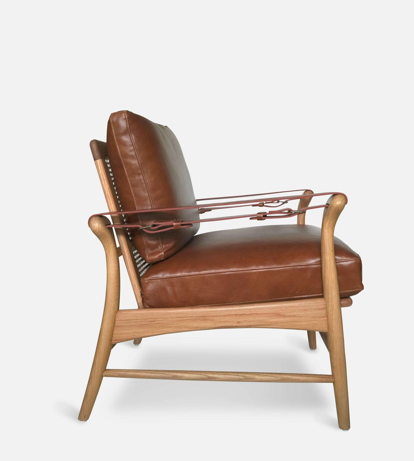 Campden Arm Chair Tan Leather | Leather Armchairs | Soho Home