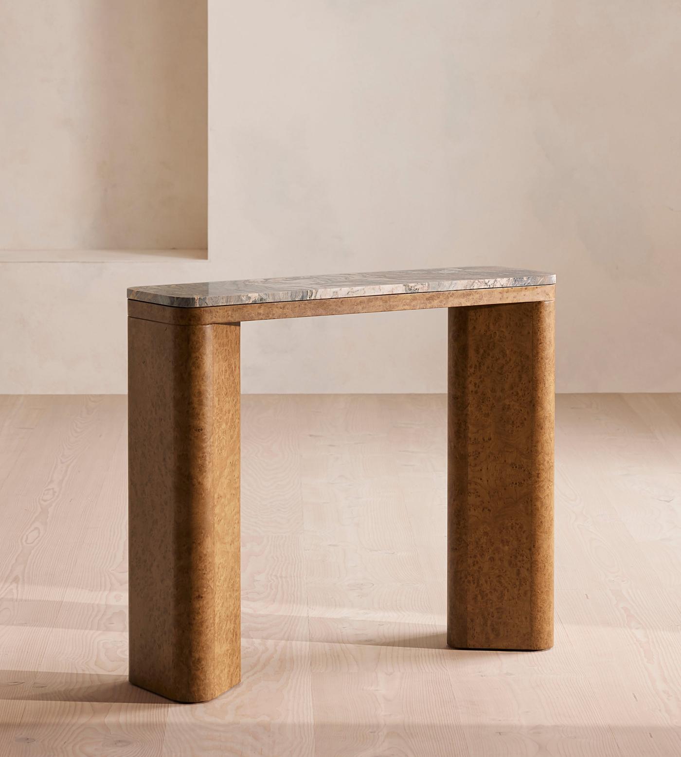 Tiber Console Table, Brazilian Quartzite