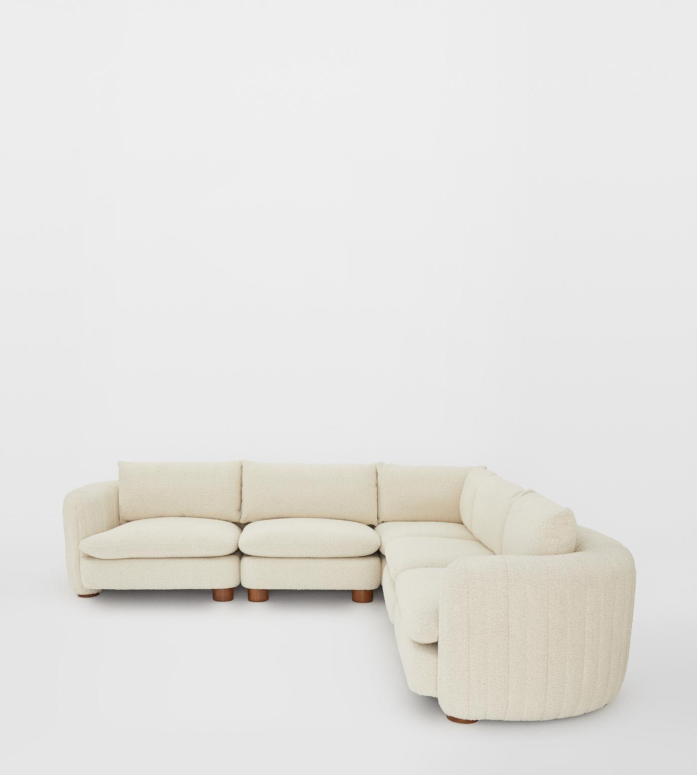 Vivienne Modular Corner Sofa, Boucle Natural