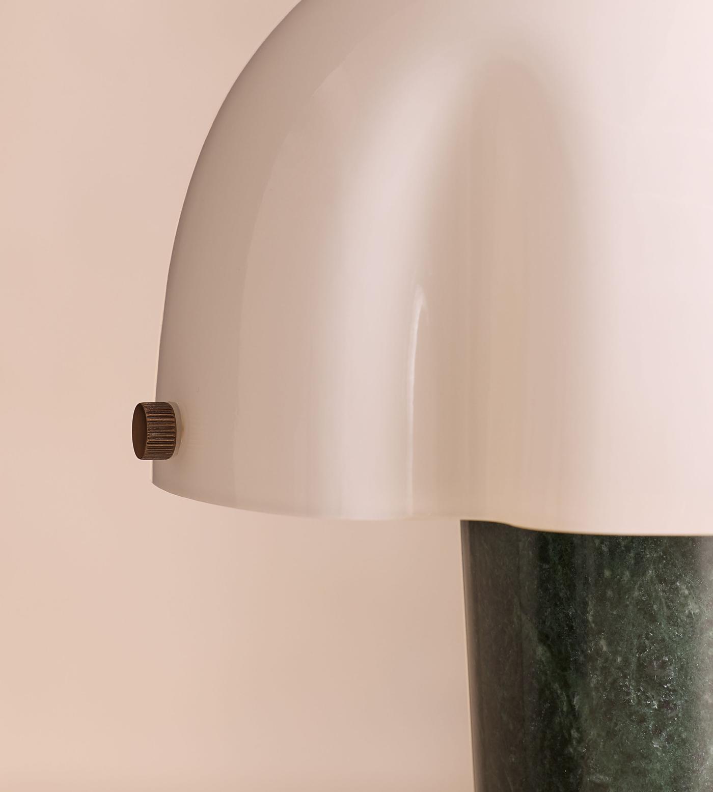 Rio Portable Lamp, Verde Green Marble