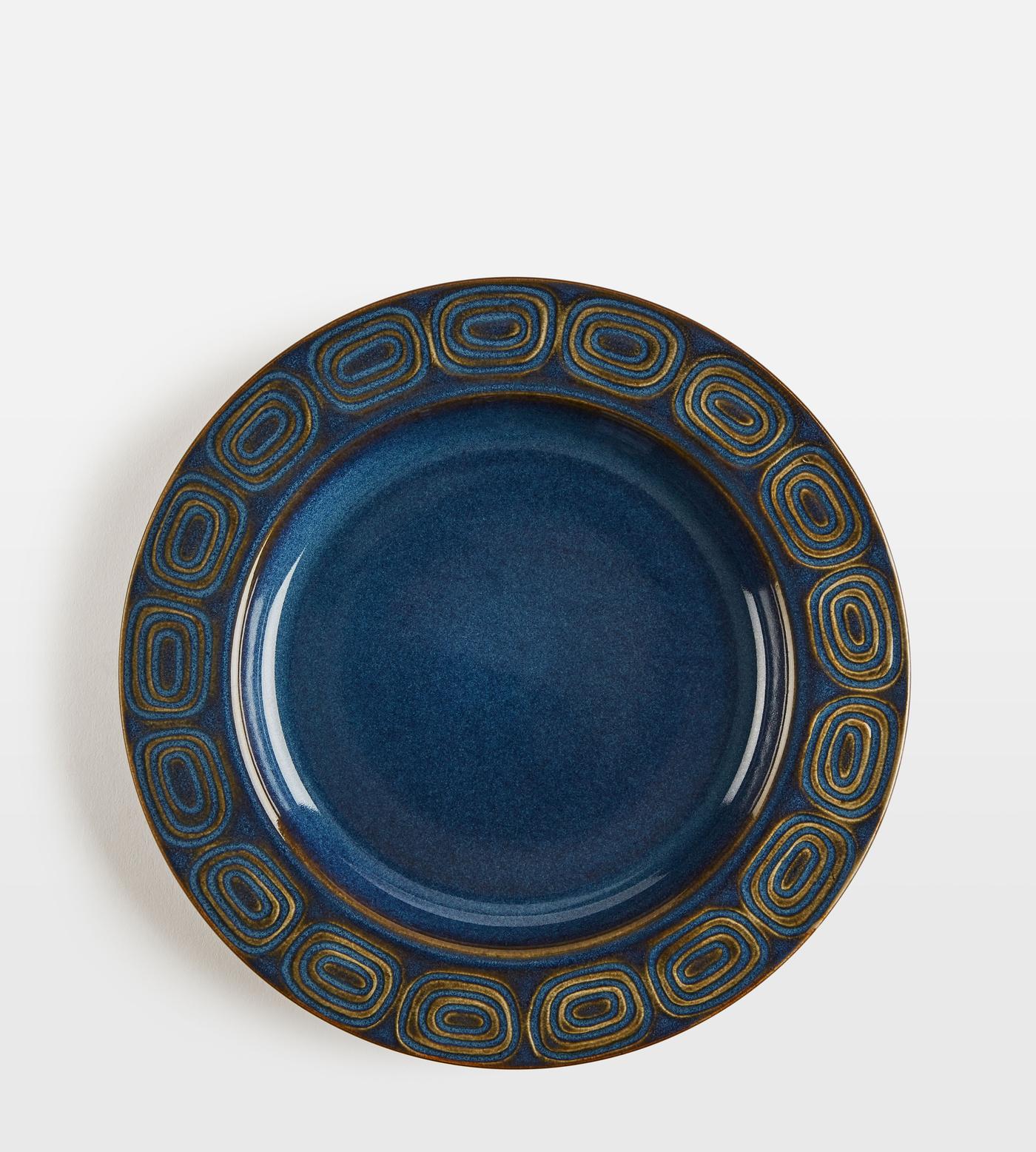Grace Side Plate, Blue, Set of Four