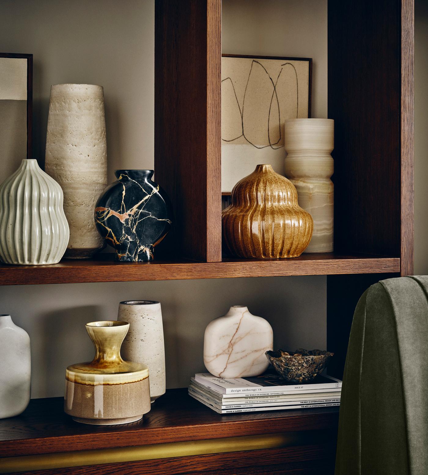 Ilias Wide Ribbed Vase