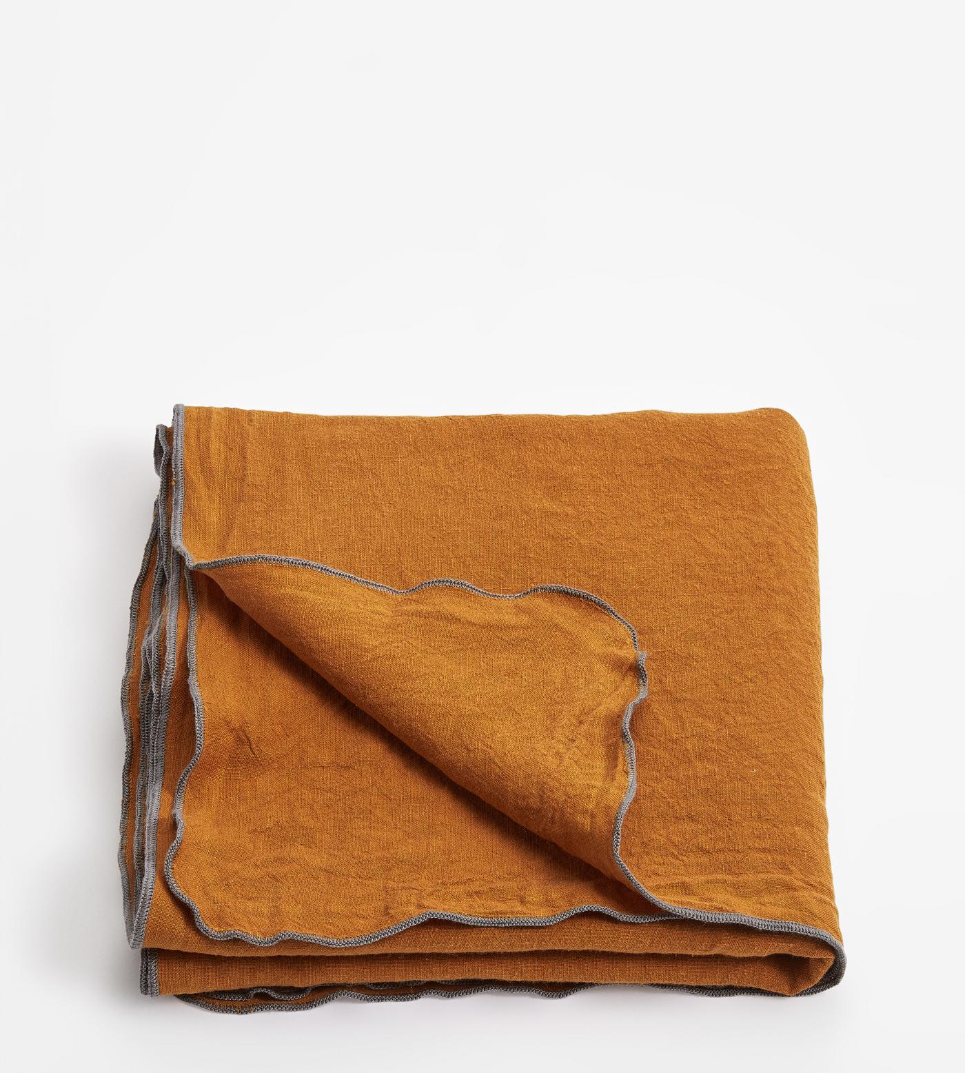 Santiago Linen Table Runner, Rust