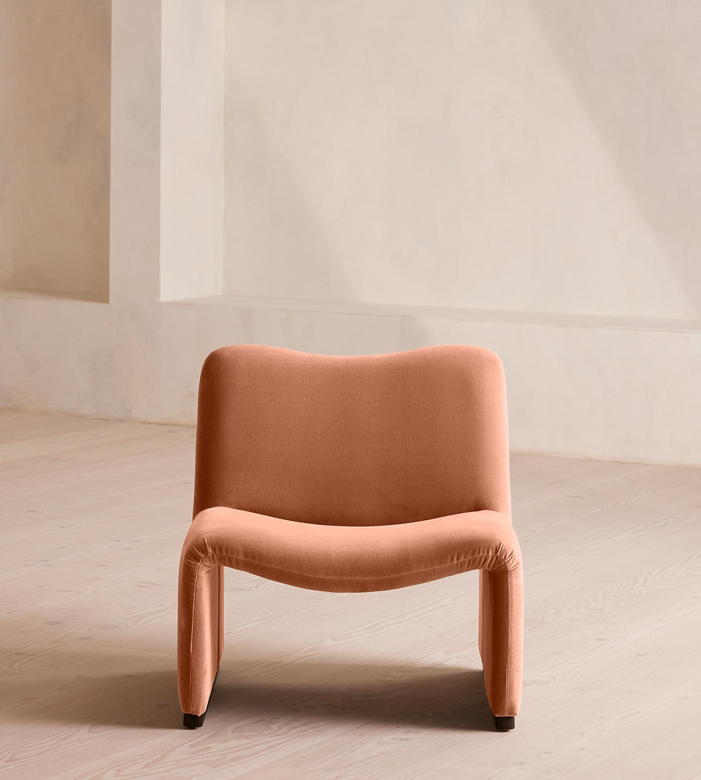 Lovett Armchair, Velvet, Antique Rose, US