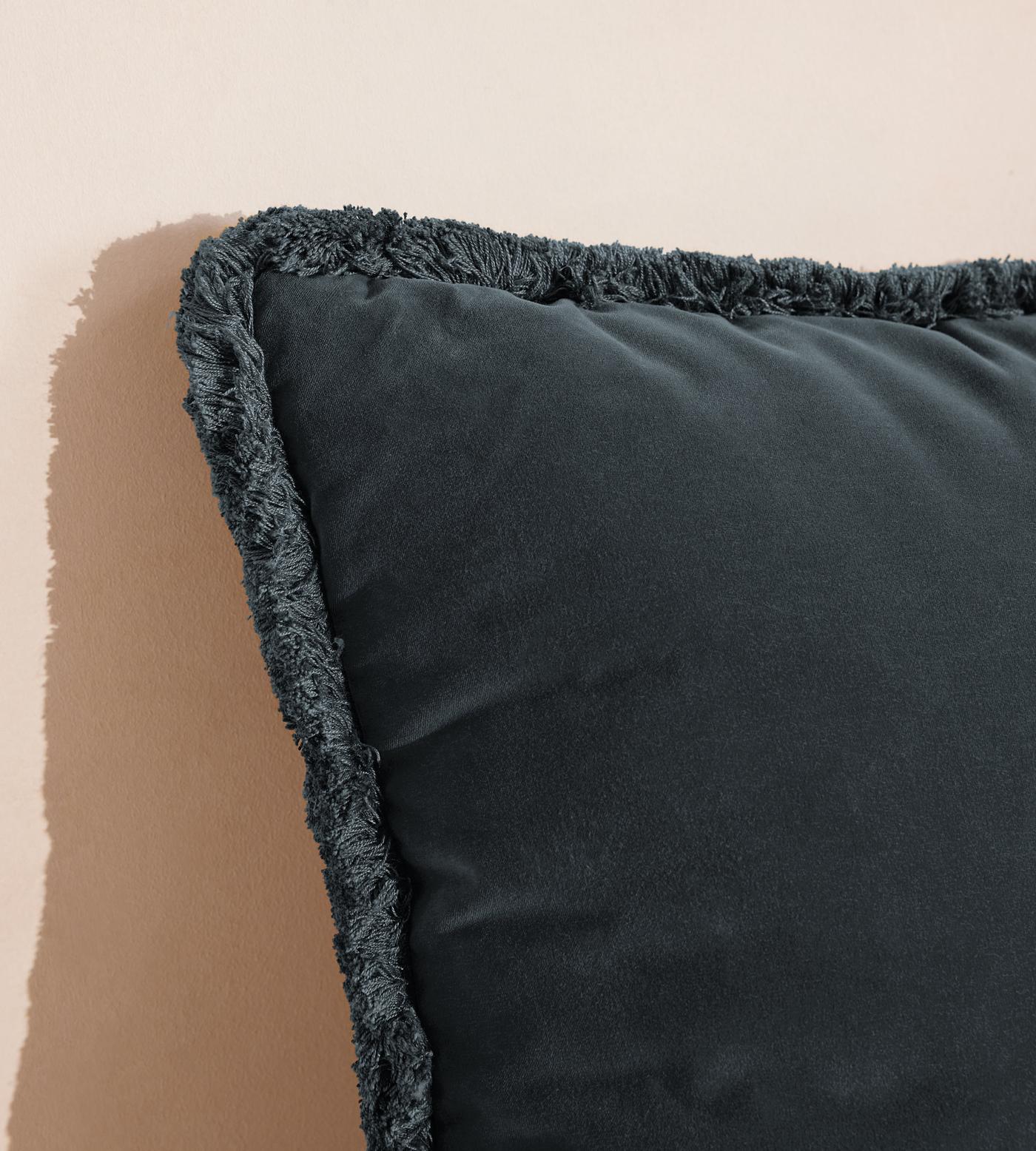 Margeaux Square Cushion, Grey Blue