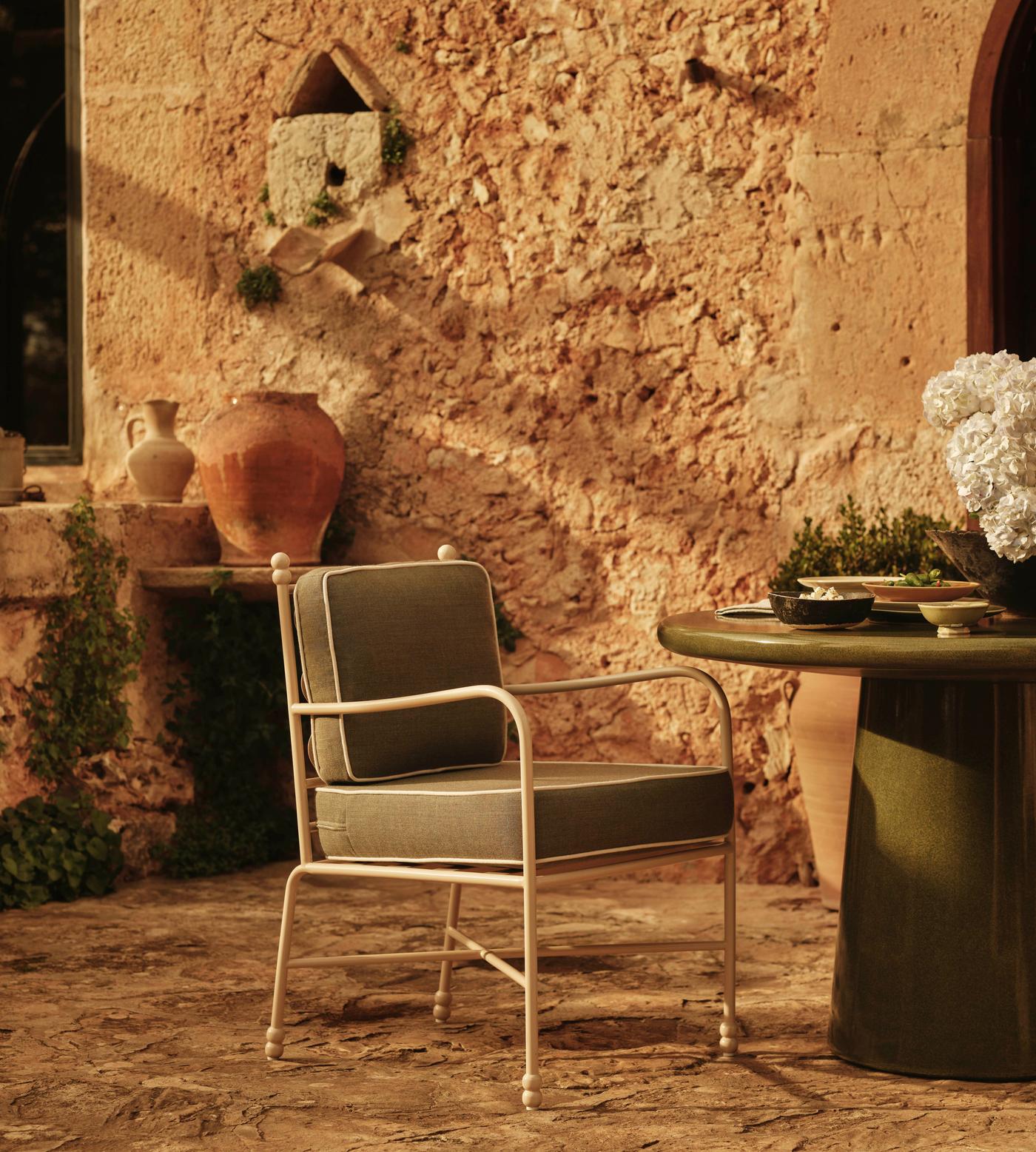 Fawn Outdoor Dining Chair, Sage, US