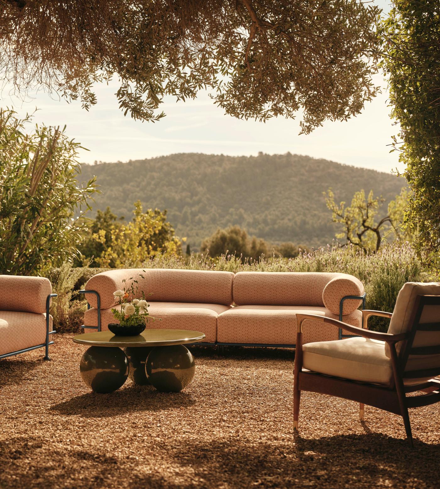 Gaspard 3 Seater Outdoor Sofa, Pierre Frey, Cassis, US