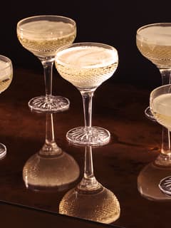 Huxley Cut Crystal Rocks Glass, Set of Four