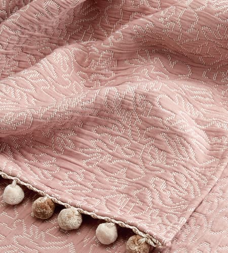 Adeline Bedspread, Dusky Pink - Soho Home